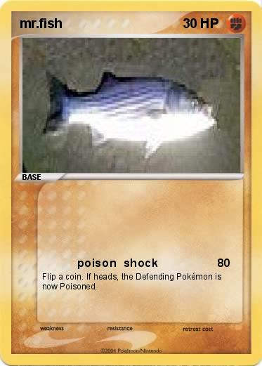 Pokémon mr fish 3 3 - poison shock - My Pokemon Card
