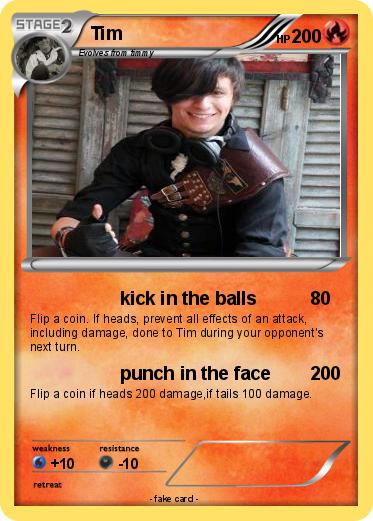 Pokémon Tim 470 470 - kick in the balls - My Pokemon Card