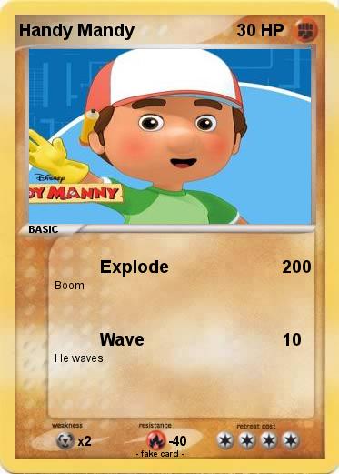 Pokémon Handy Mandy - Explode - My Pokemon Card
