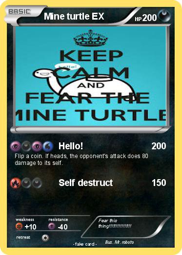 Pokémon Mine turtle EX 4 4 - Hello! - My Pokemon Card
