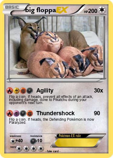 Pokémon big floppa 44 44 - Agility - My Pokemon Card