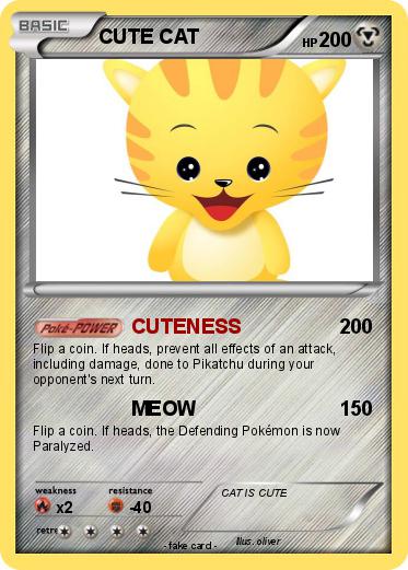 Pokémon CUTE CAT 118 118 - CUTENESS - My Pokemon Card