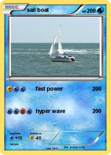 Pokémon sail boat - fast power - My Pokemon Card