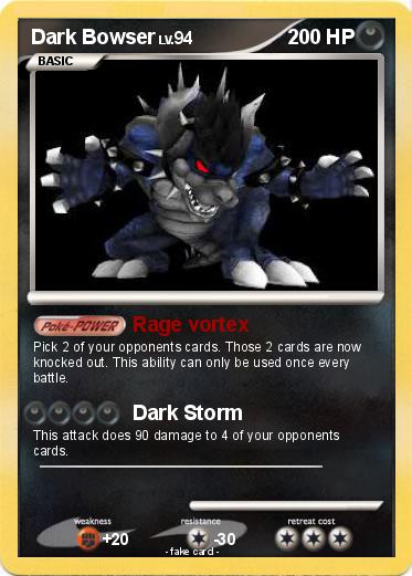 Pokémon Dark Bowser 218 218 - Rage vortex - My Pokemon Card