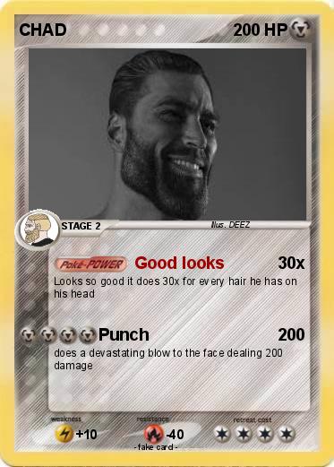 Pokémon CHAD 200 200 - Good looks - My Pokemon Card