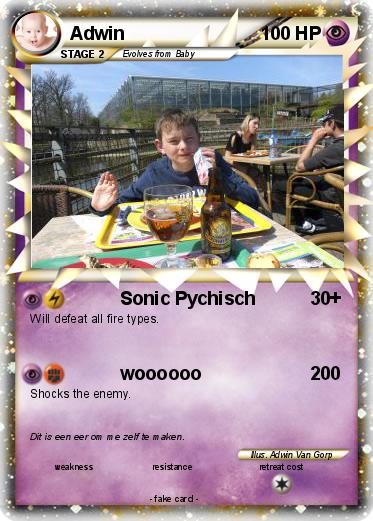 Pokémon Adwin - Sonic Pychisch - My Pokemon Card