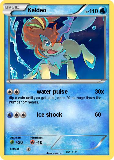 Pokémon Keldeo 1494 1494 - water pulse - My Pokemon Card