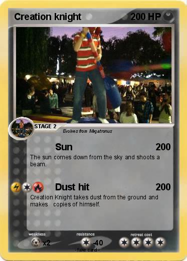 Pokémon Creation knight - Sun - My Pokemon Card