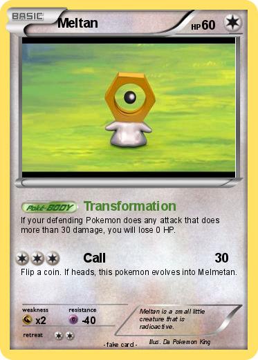 Pokémon Meltan 108 108 - Transformation - My Pokemon Card