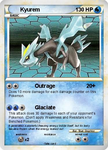 Pokémon Kyurem 697 697 - Outrage 20+ - My Pokemon Card