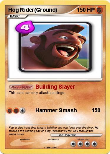 Pokémon Hog Rider Ground - Building Slayer - My Pokemon Card