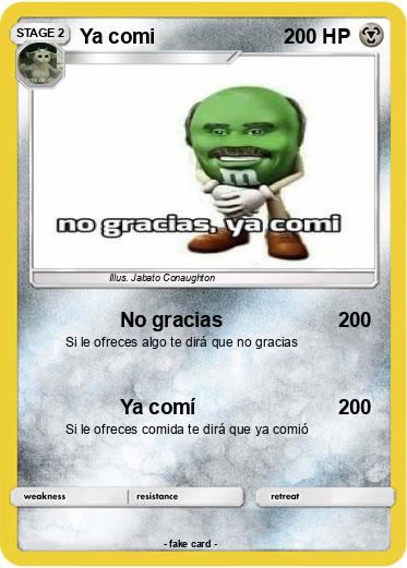 Pokémon Ya comi - No gracias - My Pokemon Card