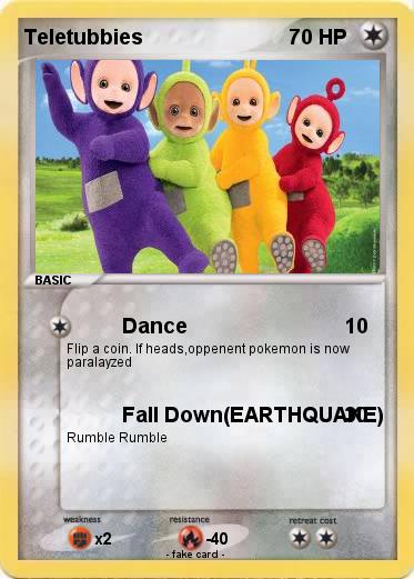 Pokémon Teletubbies 136 136 - Dance - My Pokemon Card