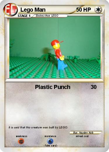 Pokémon Lego Man 30 30 - Plastic Punch - My Pokemon Card