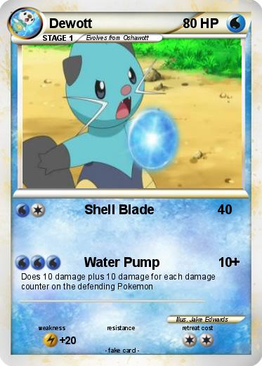 Pokémon Dewott 6 6 - Shell Blade - My Pokemon Card
