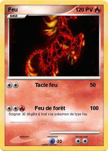 Pokémon Feu 203 203 - Tacle feu - Ma carte Pokémon