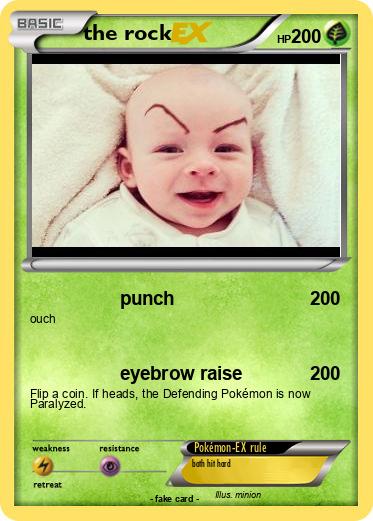 Pokémon the rock 950 950 - punch - My Pokemon Card