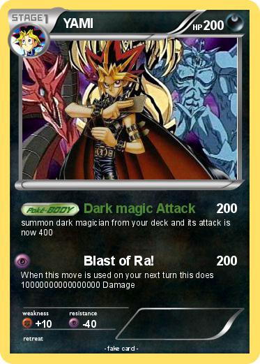 Pokémon YAMI 73 73 - Dark magic Attack - My Pokemon Card
