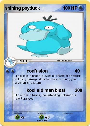 Pokémon shining psyduck - confusion - My Pokemon Card