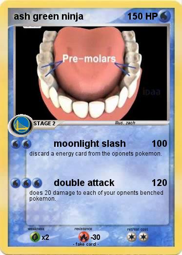 Pokémon ash green ninja - moonlight slash - My Pokemon Card