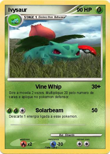 Pokémon Ivysaur 353 353 - Vine Whip - My Pokemon Card