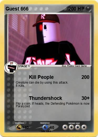Pokémon Guest 666 38 38 - Kill People - My Pokemon Card