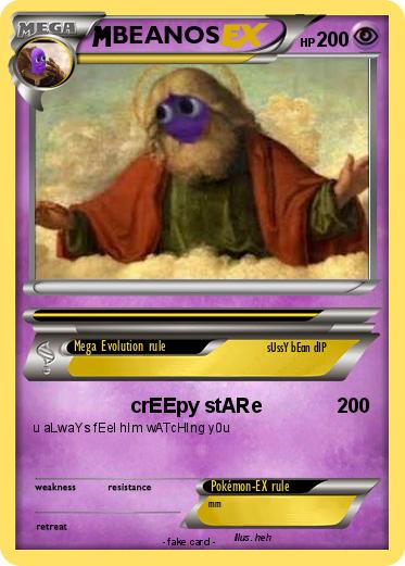 Pokémon BEANOS 162 162 - crEEpy stARe - My Pokemon Card