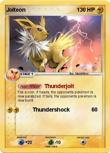 Pokémon Jolteon 744 744 - Thunderjolt - My Pokemon Card