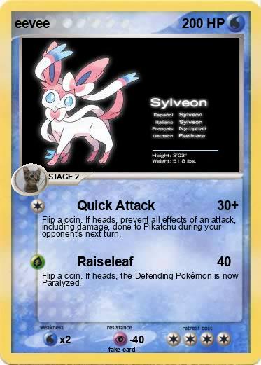 Pokémon eevee 2644 2644 - Quick Attack - My Pokemon Card