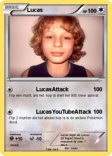Pokémon Lucas 1257 1257 - LucasAttack - My Pokemon Card