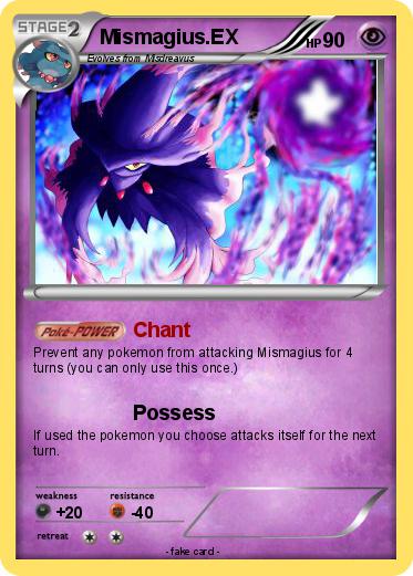 Pokémon Mismagius EX 1 1 - Chant - My Pokemon Card
