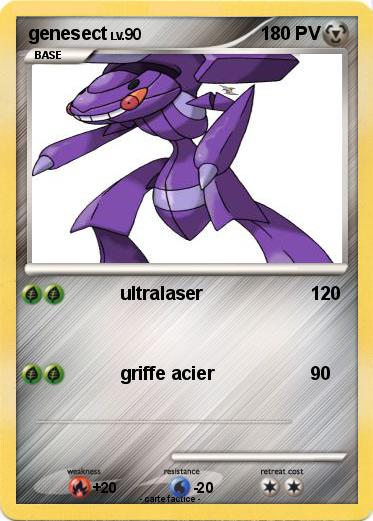 Pokémon genesect 974 974 - ultralaser - Ma carte Pokémon