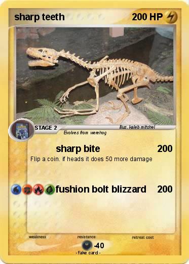 Pokémon sharp teeth 4 4 - sharp bite - My Pokemon Card