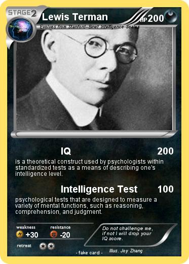 Pokémon Lewis Terman - IQ - My Pokemon Card