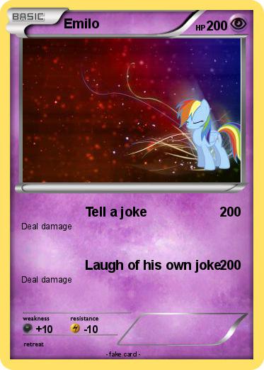 Pokémon Emilo 2 2 - Tell a joke - My Pokemon Card