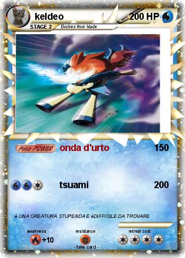 Pokémon keldeo 1410 1410 - onda d'urto - My Pokemon Card