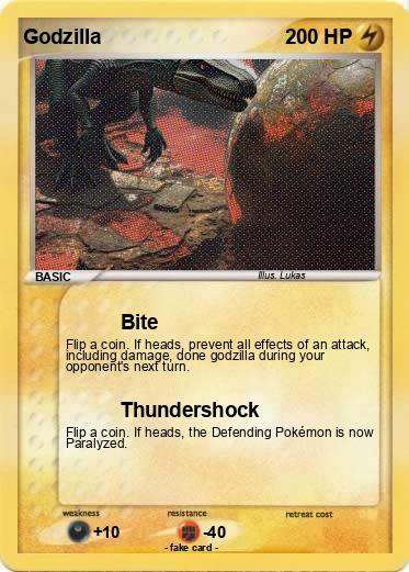 Pokémon Godzilla 4382 4382 - Bite - My Pokemon Card