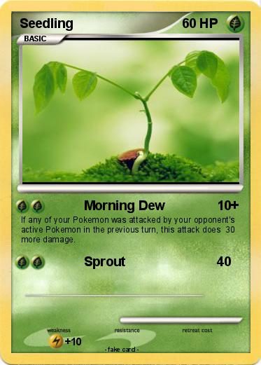 Pokémon Seedling 15 15 - Morning Dew - My Pokemon Card