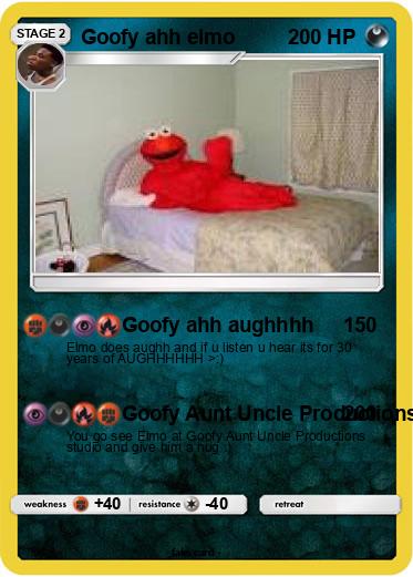 Pokémon Goofy ahh elmo - Goofy ahh aughhhh - My Pokemon Card
