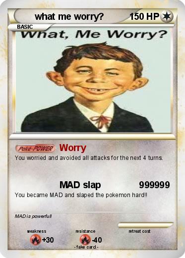 Pokémon what me worry - Worry - My Pokemon Card