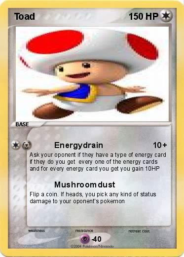 Pokémon Toad 36 36 - Energydrain - My Pokemon Card