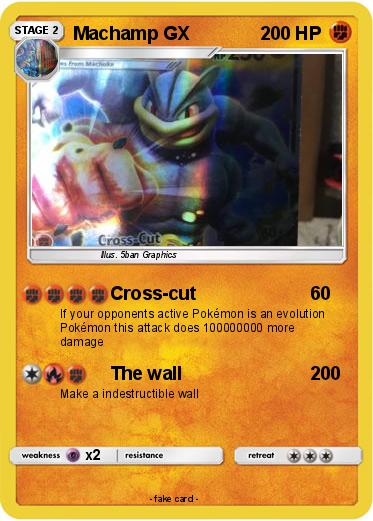 Pokémon Machamp GX 3 3 - Cross-cut - My Pokemon Card