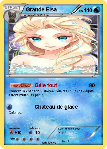 Pokémon Grande Elsa - Gèle tout - Ma carte Pokémon