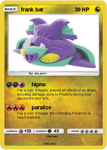 Pokémon frank bat - hipno - My Pokemon Card