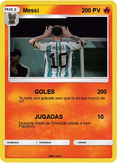 Pokémon Messi 2249 2249 - GOLES - Mi carta pokémon