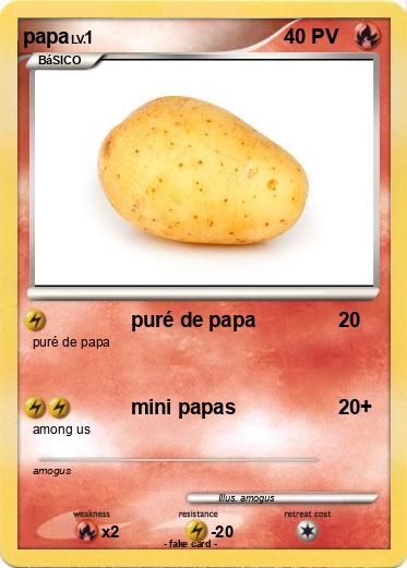 Pokémon papa 1227 1227 - puré de papa - Mi carta pokémon