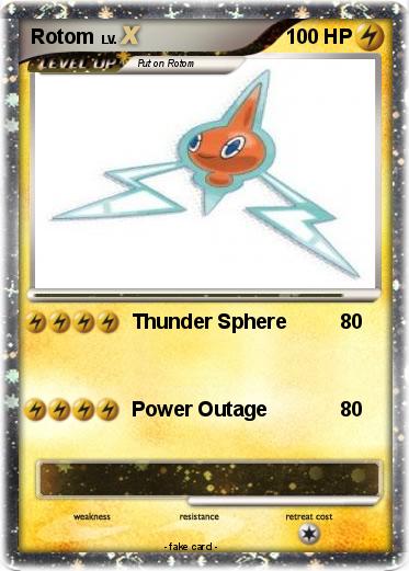 Pokémon Rotom 96 96 - Thunder Sphere - My Pokemon Card