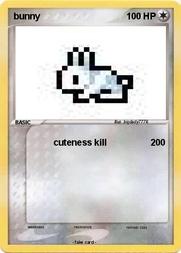 Pokémon bunny 353 353 - cuteness kill - My Pokemon Card