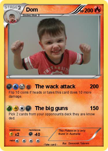 Pokémon Dom 77 77 - The wack attack - My Pokemon Card