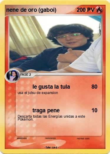 Pokémon nene de oro gaboi - le gusta la tula - Mi carta pokémon